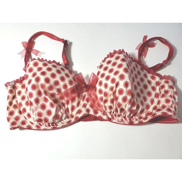 Cacique | Intimates & Sleepwear | Cacique Red White Polka Dot Underwire ...